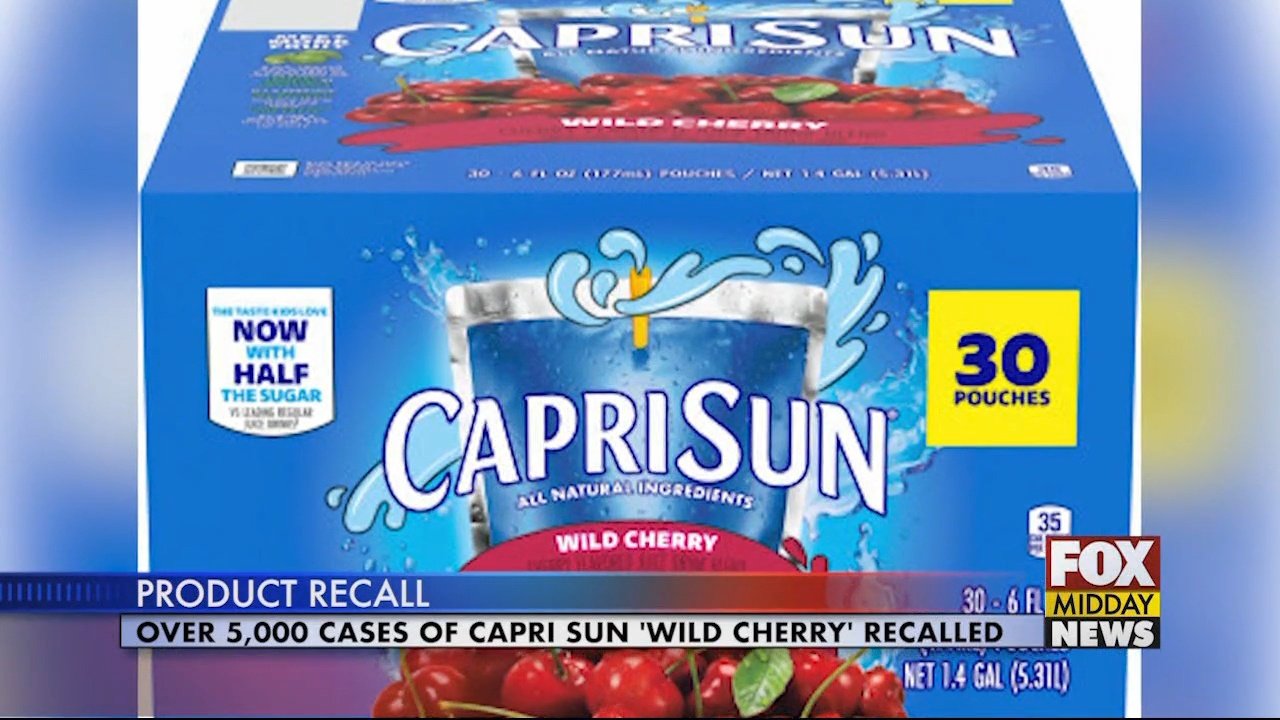 5,760 Cases of Capri Sun 'Wild Cherry' Are Being Recalled - WFXB