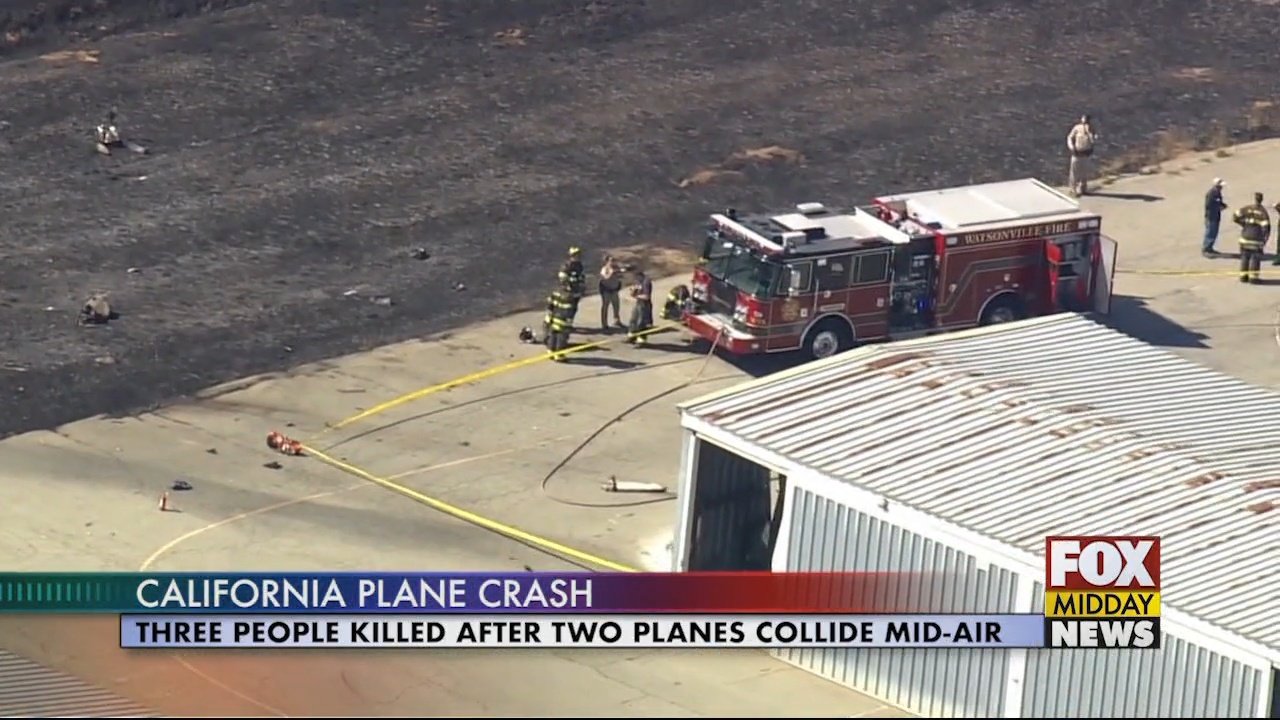 Three People Killed After Two Planes Collide Mid-Air in California - WFXB