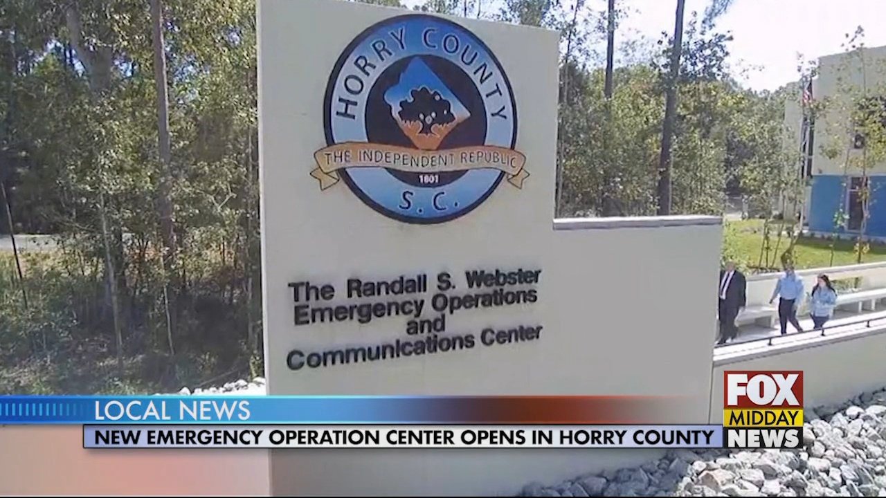 New Horry County Emergency Operations Center Opens Its Doors - WFXB