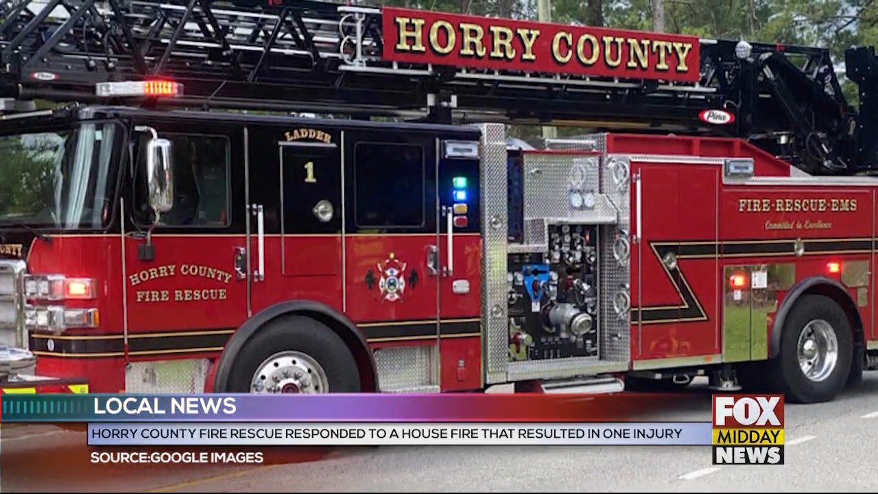 Socastee Area House Fire Leaves One Person Injured - WFXB