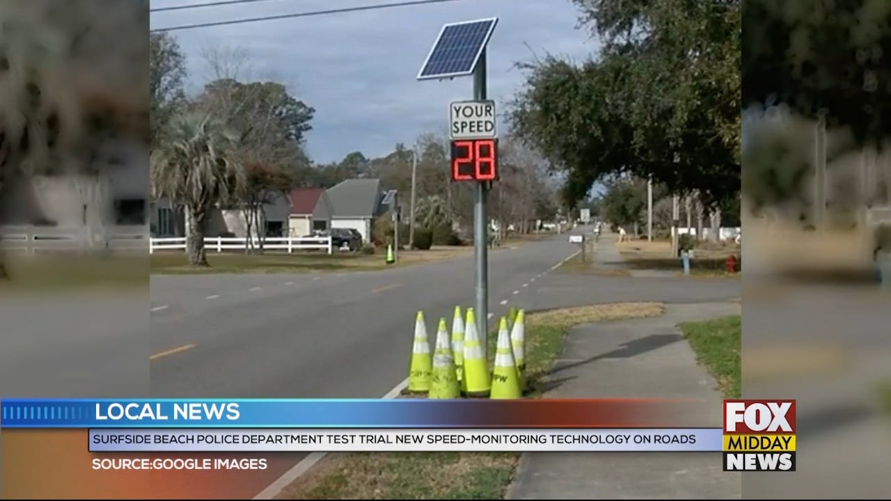 New Solar-Powered Speed Readers Installed In Surfside - WFXB