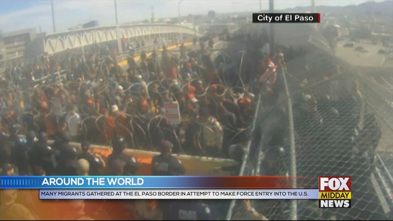 Migrants Bombard The Border In A Standoff With Patrol - WFXB
