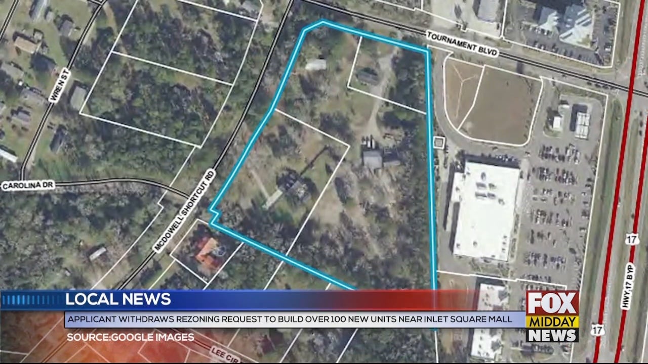 Rezoning Request Withdrawn for Units Near Inlet Square Mall - WFXB