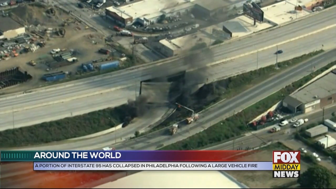 A Portion Of I-95 In The Philadelphia Area Collapsed Following A ...