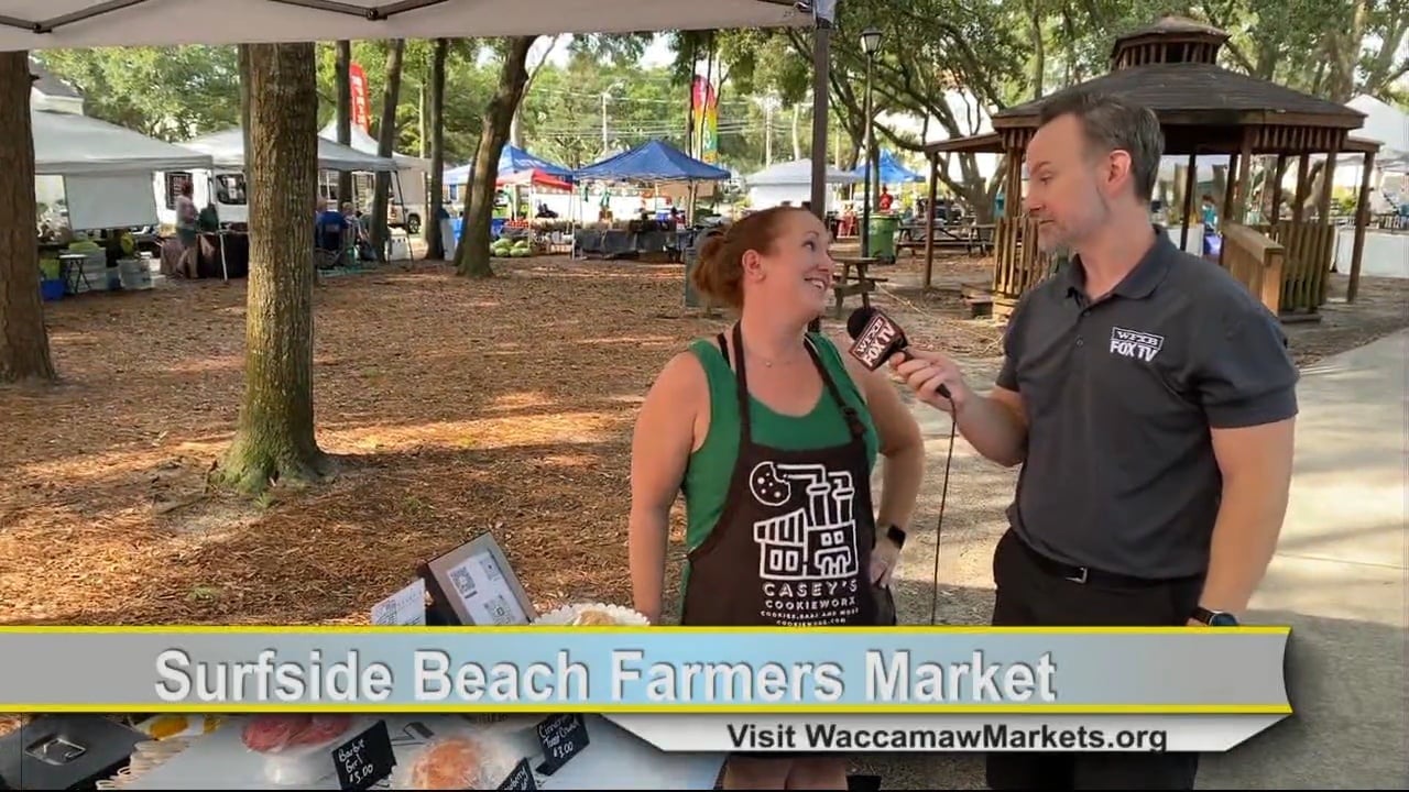 B.J. Checks Out Some Local Vendors at the Surfside Beach Farmer's Market - WFXB
