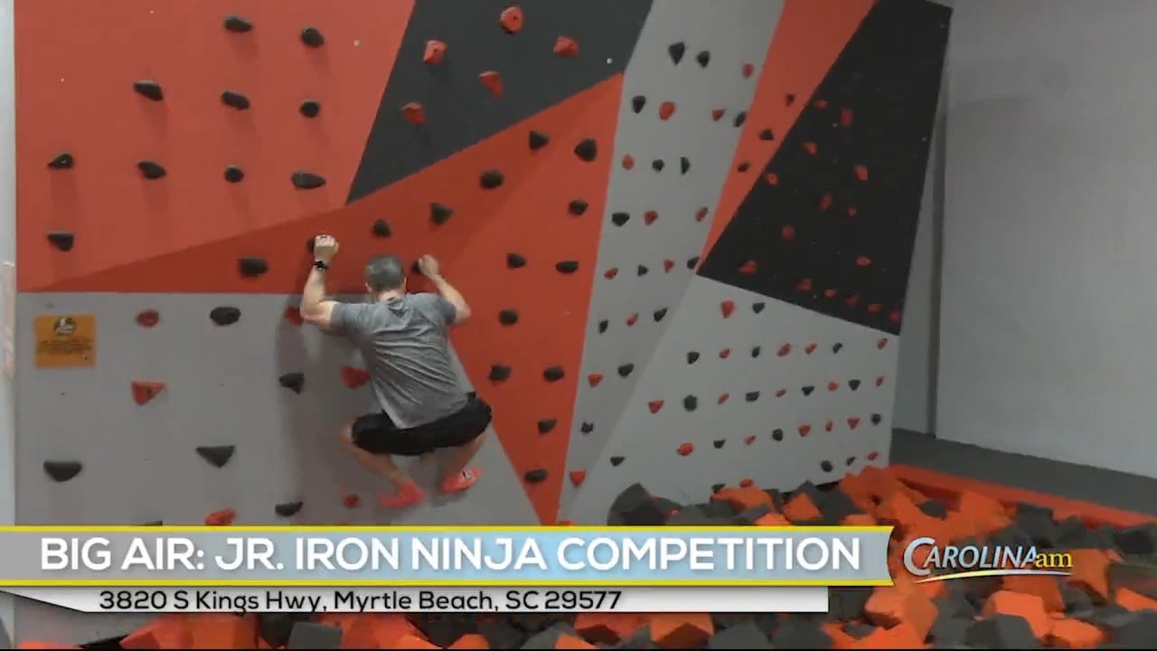 B.J. Kinard Attempts the Junior Iron Ninja Course at Big Air! - WFXB