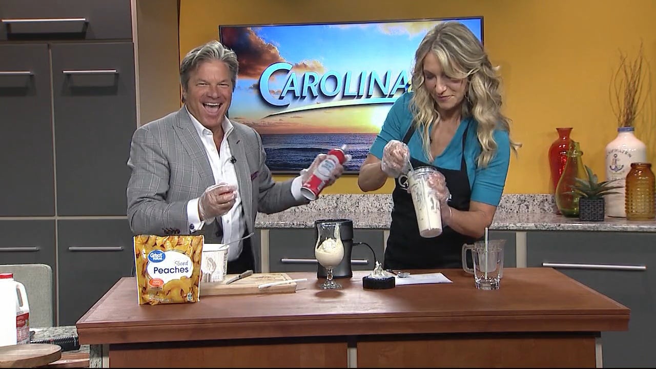Greg and Audra Make a Copycat Chick-Fil-A Peach Milkshake on Carolina A ...