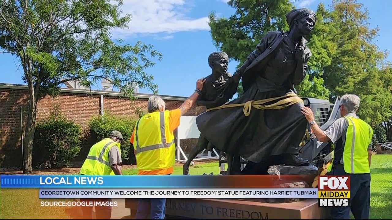 'The Journey to Freedom' Statue Is Now Set Up In Georgetown - WFXB