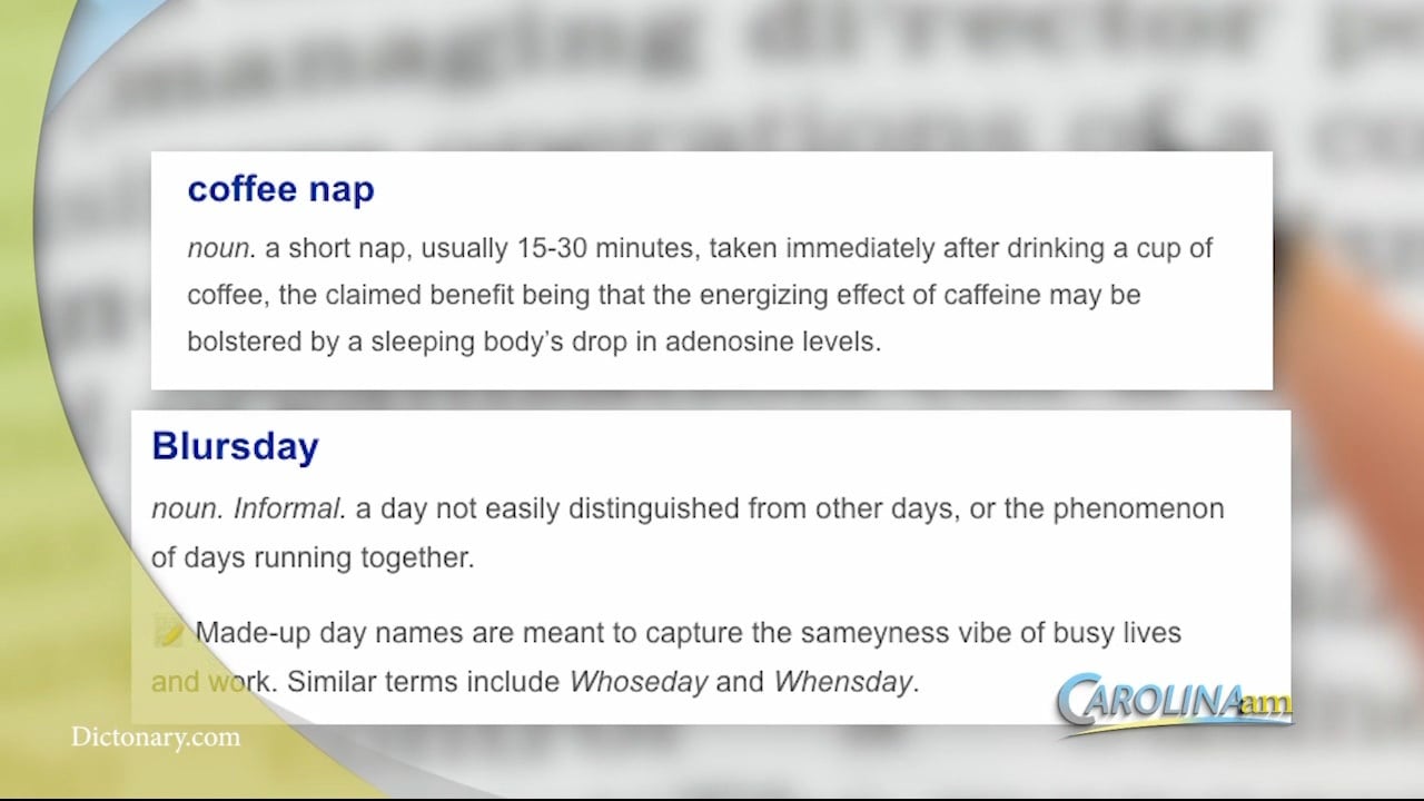 "Coffee Nap" Among New Words Added to Dictionary - WFXB