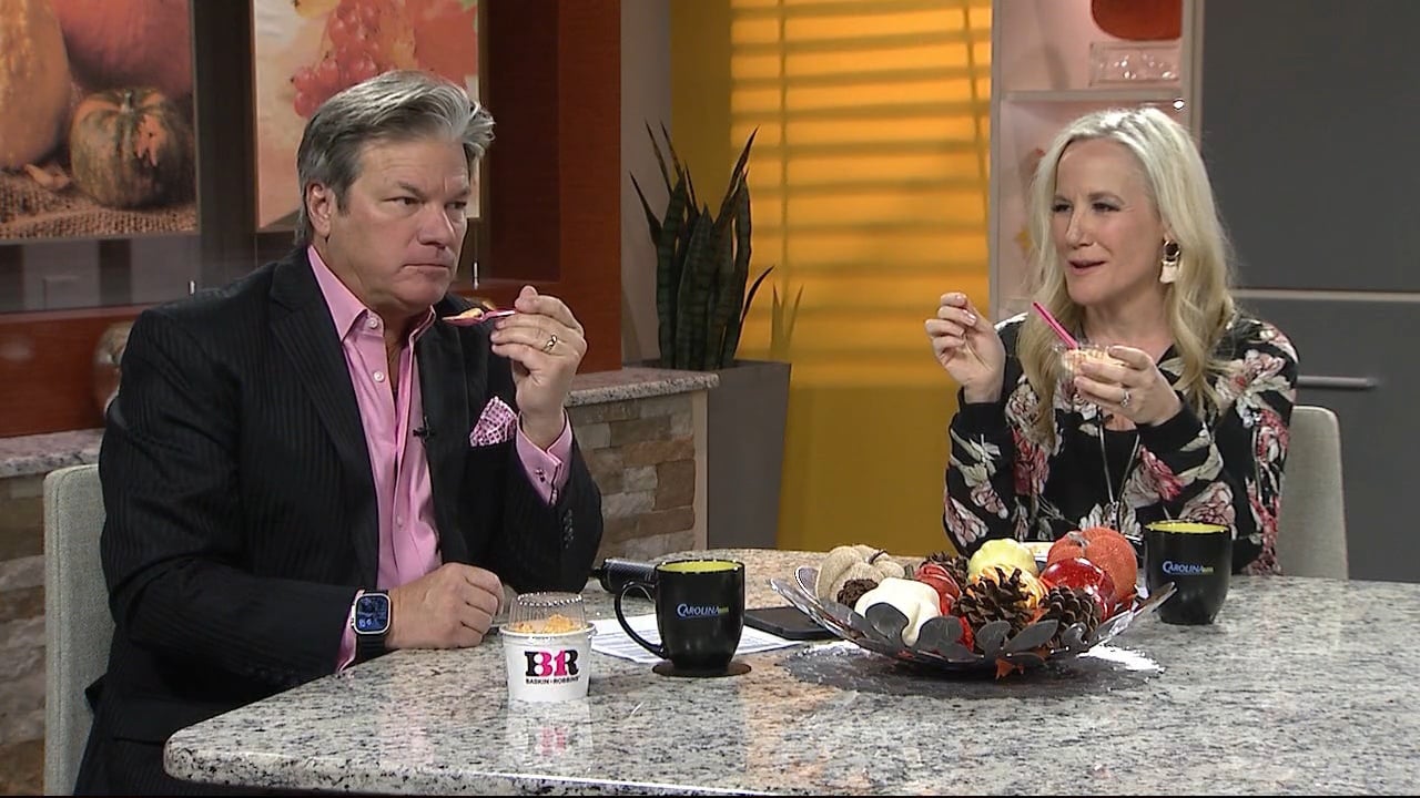 Greg and Christine Try the New 'Turkey Day Fixin's' Flavor From Baskin ...