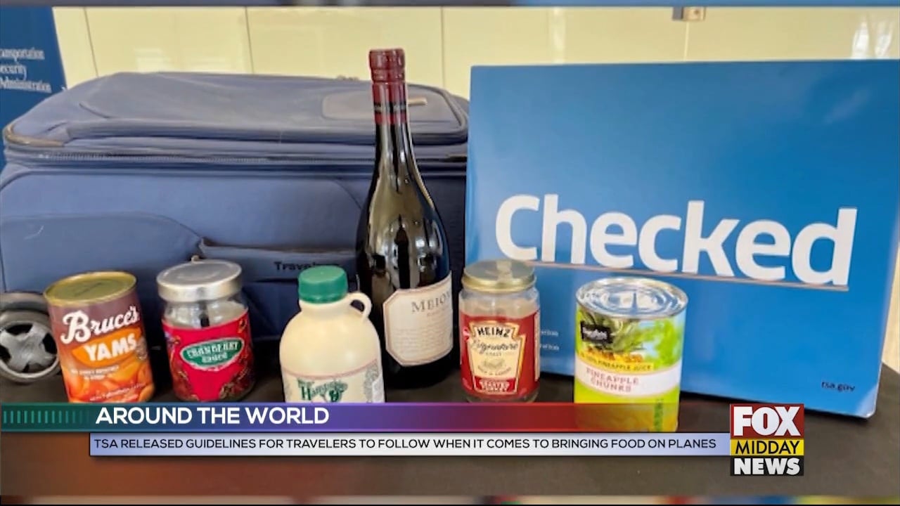 TSA Releases Guidelines For Thanksgiving Traveling With Food - WFXB