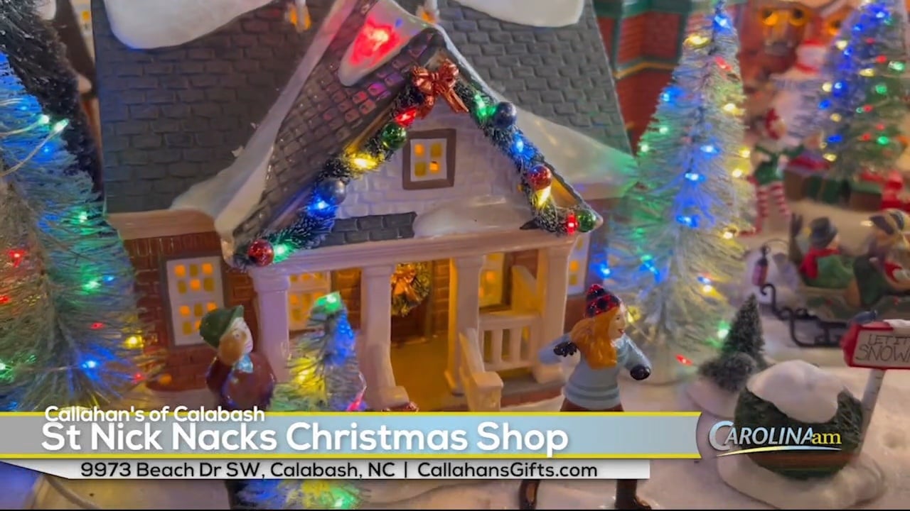 Greg Visits the Christmas Village in St. Nick Nacks! - WFXB