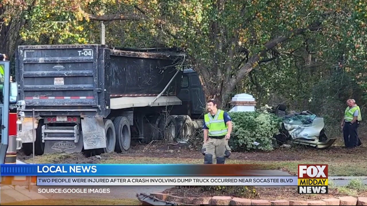 Crash Involving A Dump Truck Left Two People Injured Wfxb