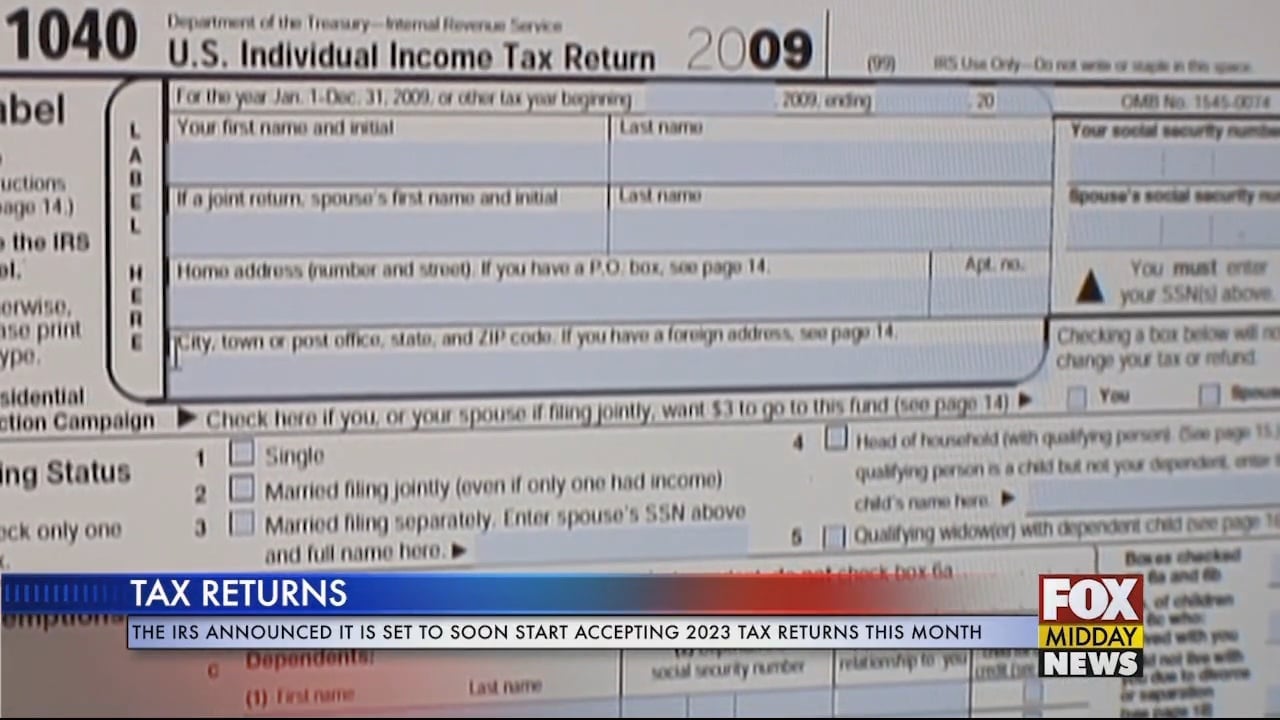 IRS To Start Accepting 2023 Tax Returns At The End Of January - WFXB