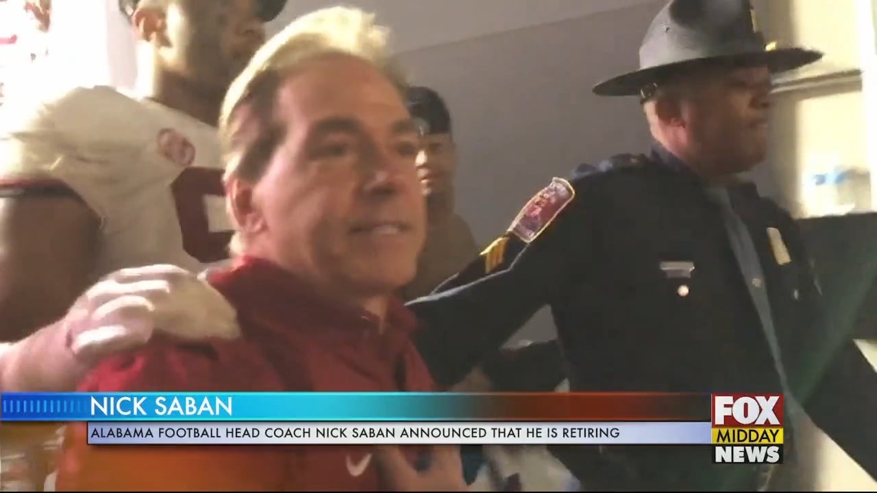 Alabama Football Coach Nick Saban Announced He Is Retiring - WFXB