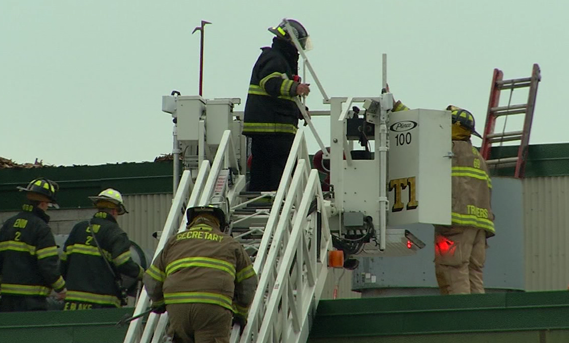 Fire at Interstate Container caused by electrical spark - 47abc