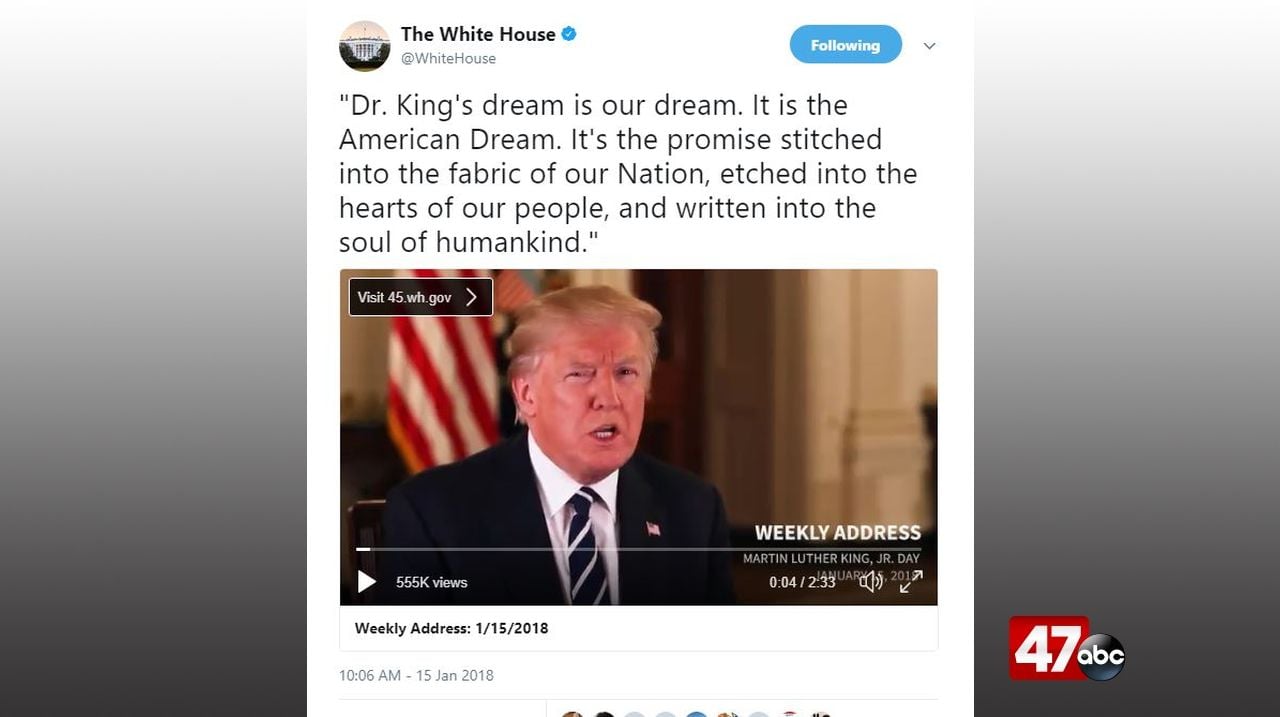 MLK III calls out President Trump on alleged immigration comments - 47abc