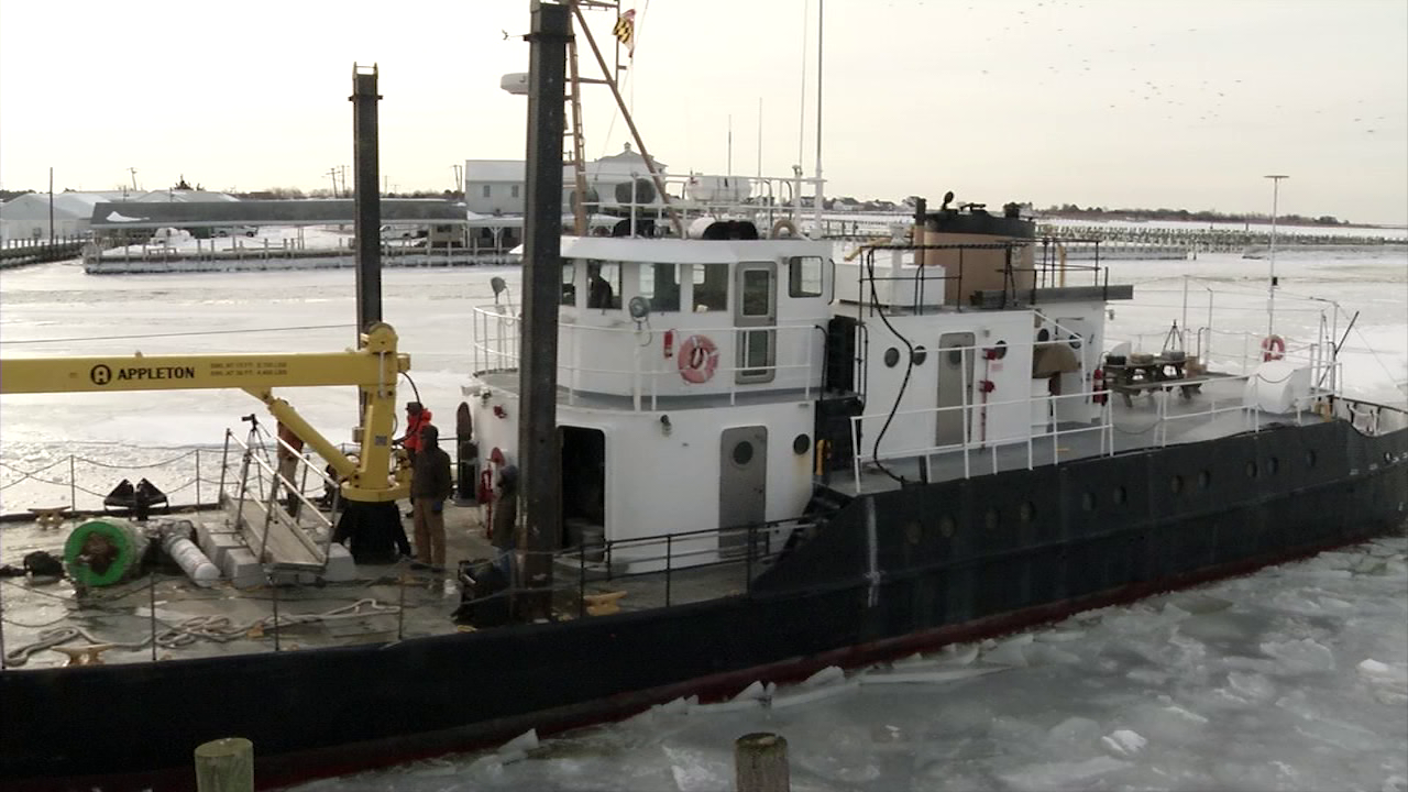 DNR ice cutter called in to help Smith Island - 47abc