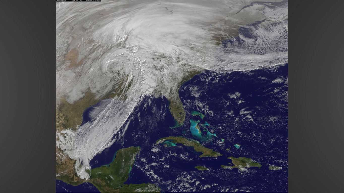 NASA/NOAA Satellite Animation of Massive Low Pressure System - 47abc