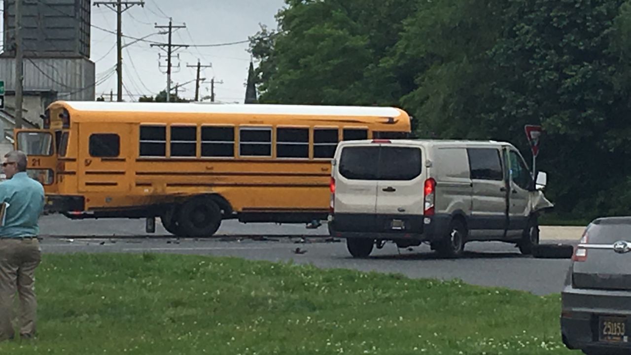 UPDATE: NB lanes of Rt. 113 closed after school bus crash in Del ...
