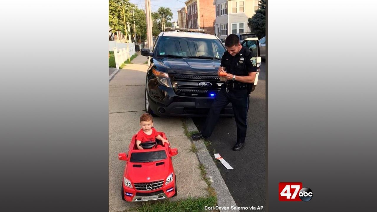 Do you realize how cute you were driving? Police stop toddler - 47abc