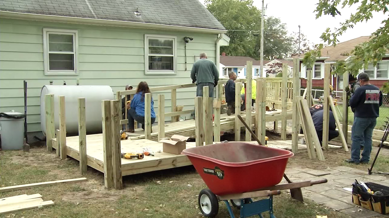 Local group builds ramp for woman in need - 47abc