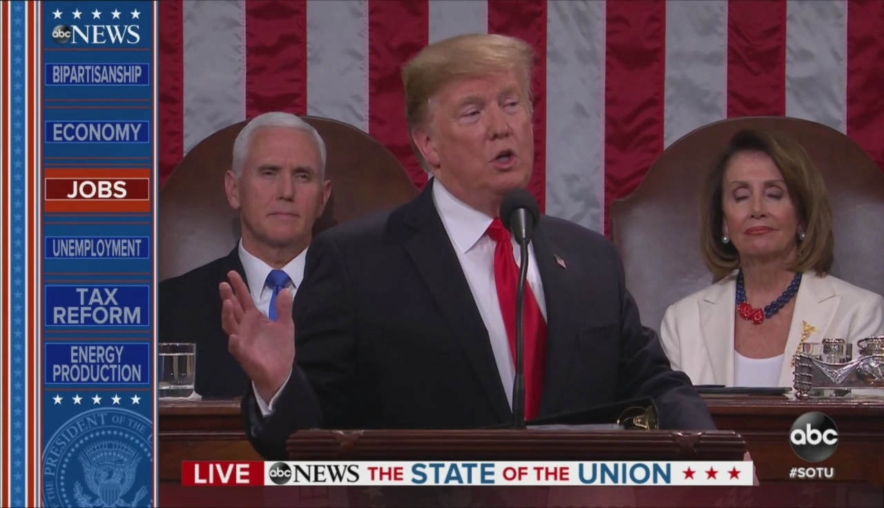 President Trump delivers 2019 State of the Union address - 47abc
