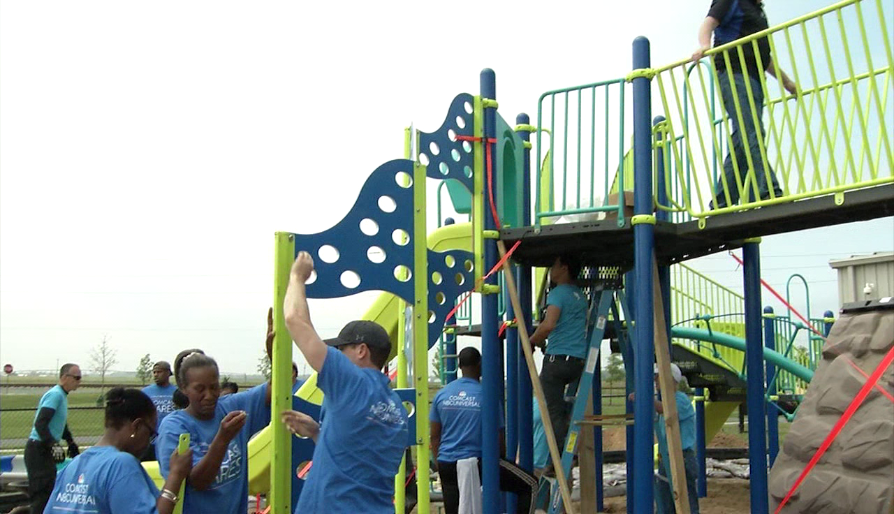 Community teams up with Dover Boys & Girls Club to build playground for ...