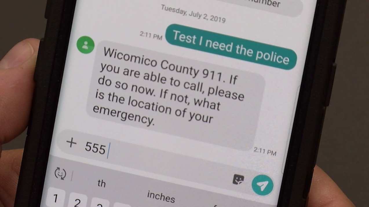 Wicomico Co. rolls out text to 911 service - 47abc