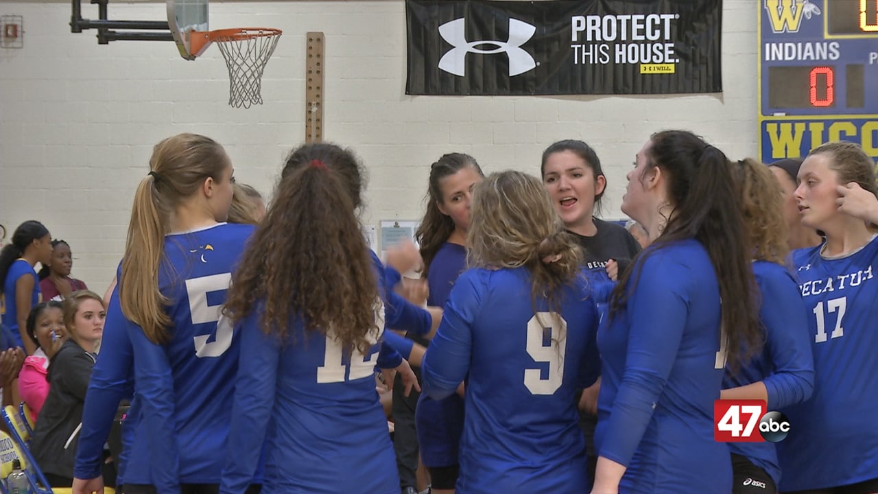 Decatur rolls in straight sets over WiHi - 47abc