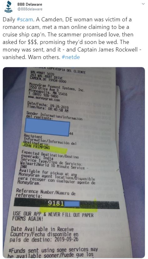 Fake cruise ship captain at center of Del. romance scam - 47abc