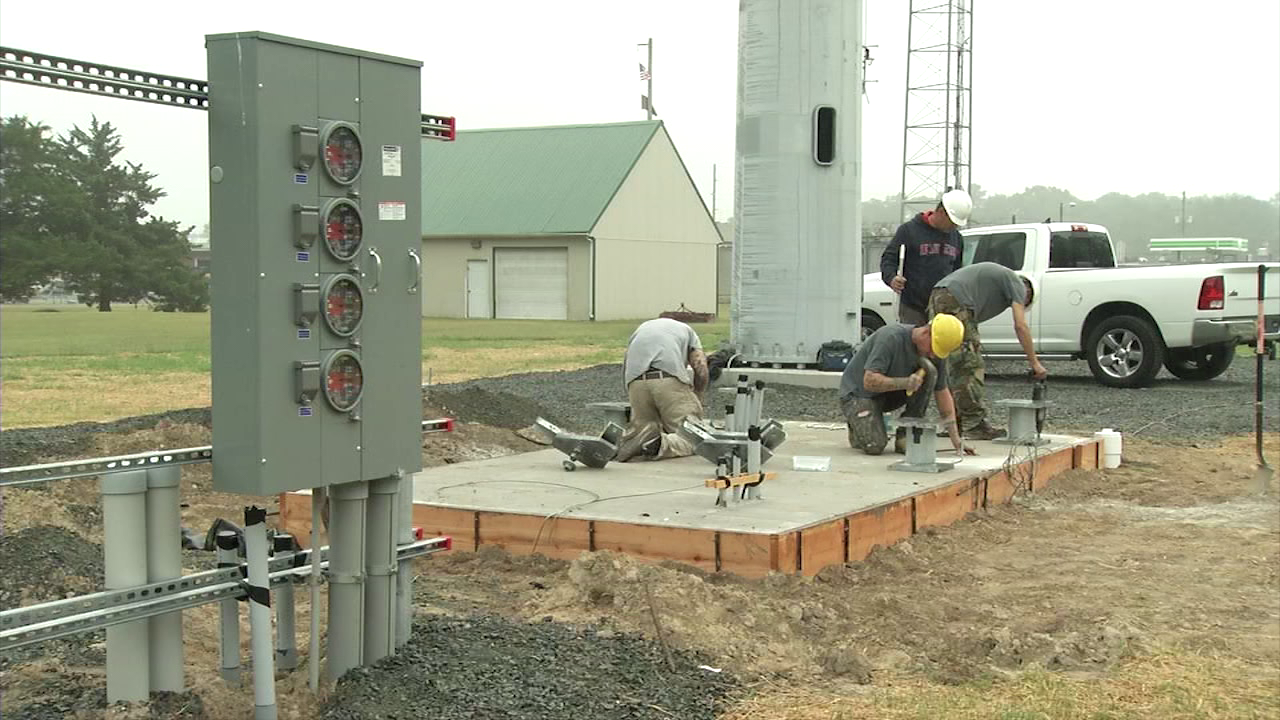 New emergency cell tower goes up - 47abc