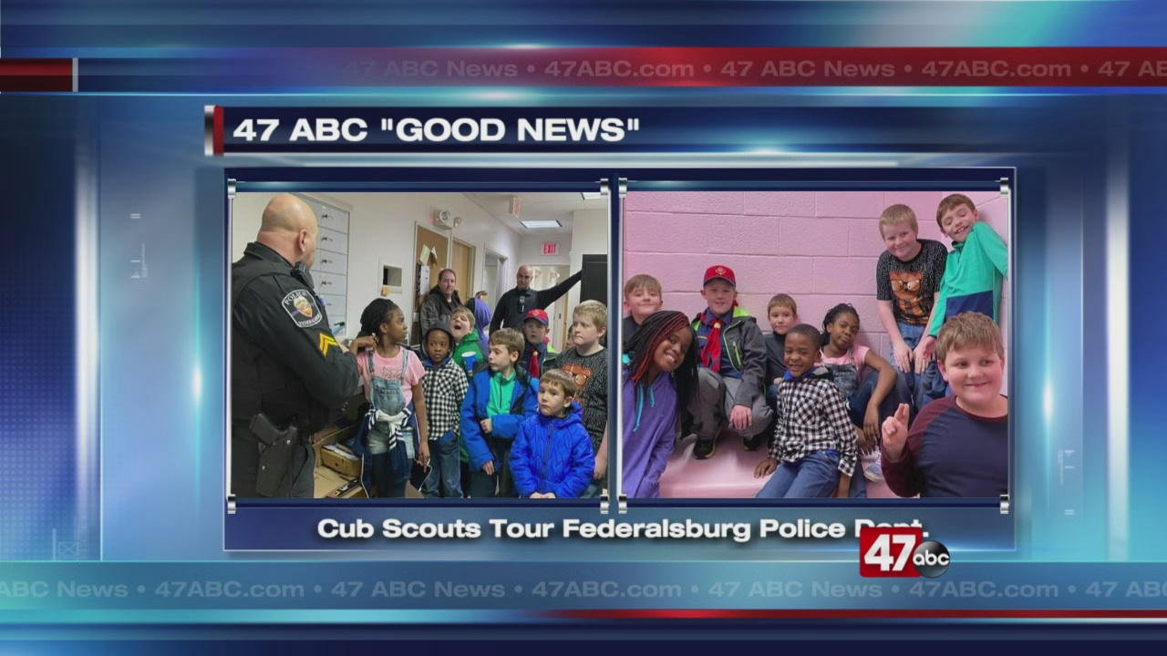 Cub Scouts tour Federalsburg Police Department - 47abc
