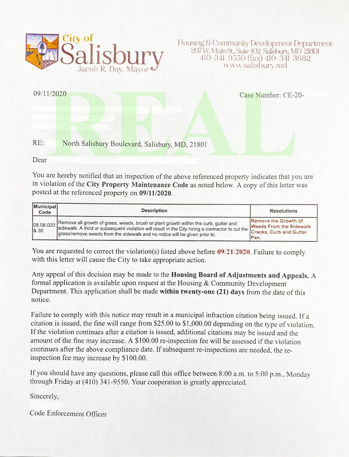 Salisbury Police warning the community of fake letters pretending to be ...