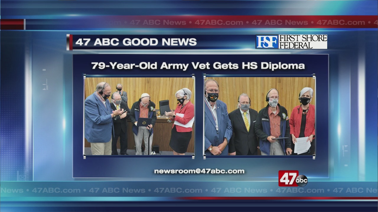 79-year-old Navy veteran earns high school diploma - 47abc