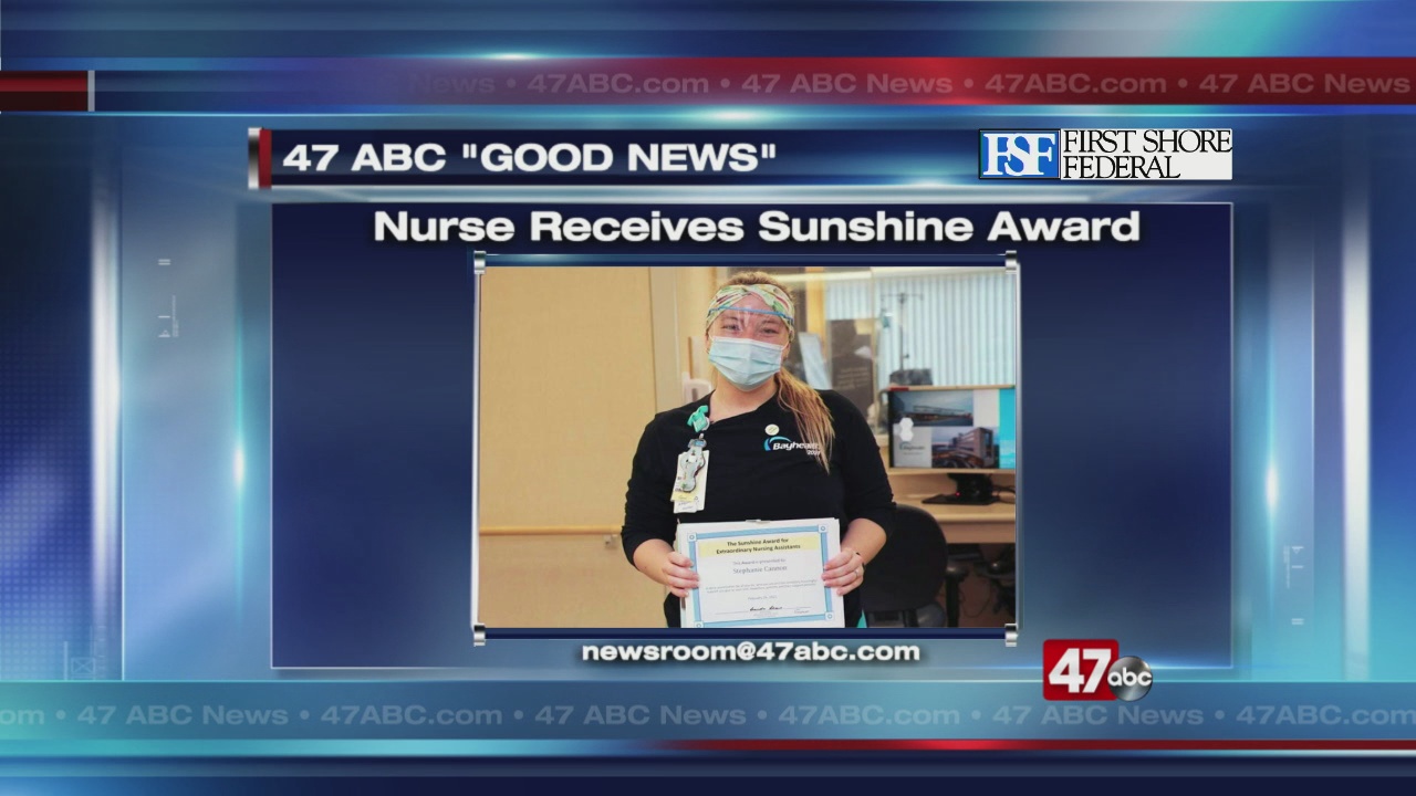 Bayhealth nurse receives Sunshine Award - 47abc