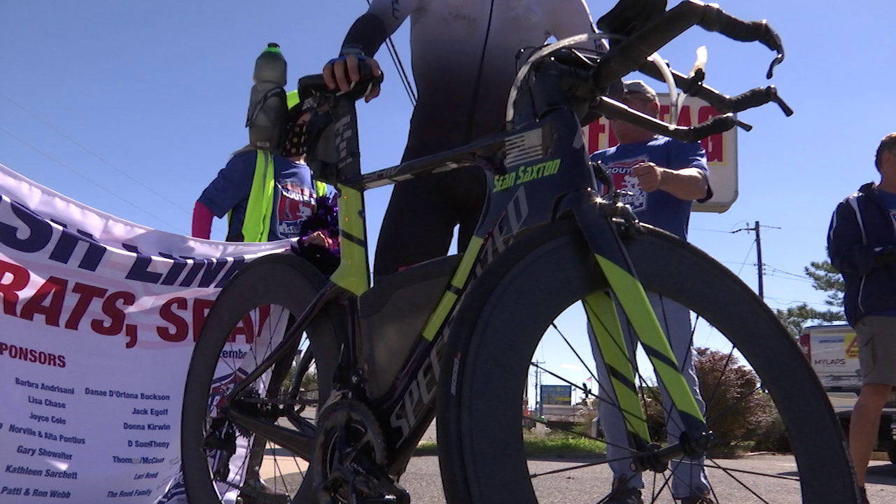 Saxton sets world record after DE Route 1 bike challenge - 47abc