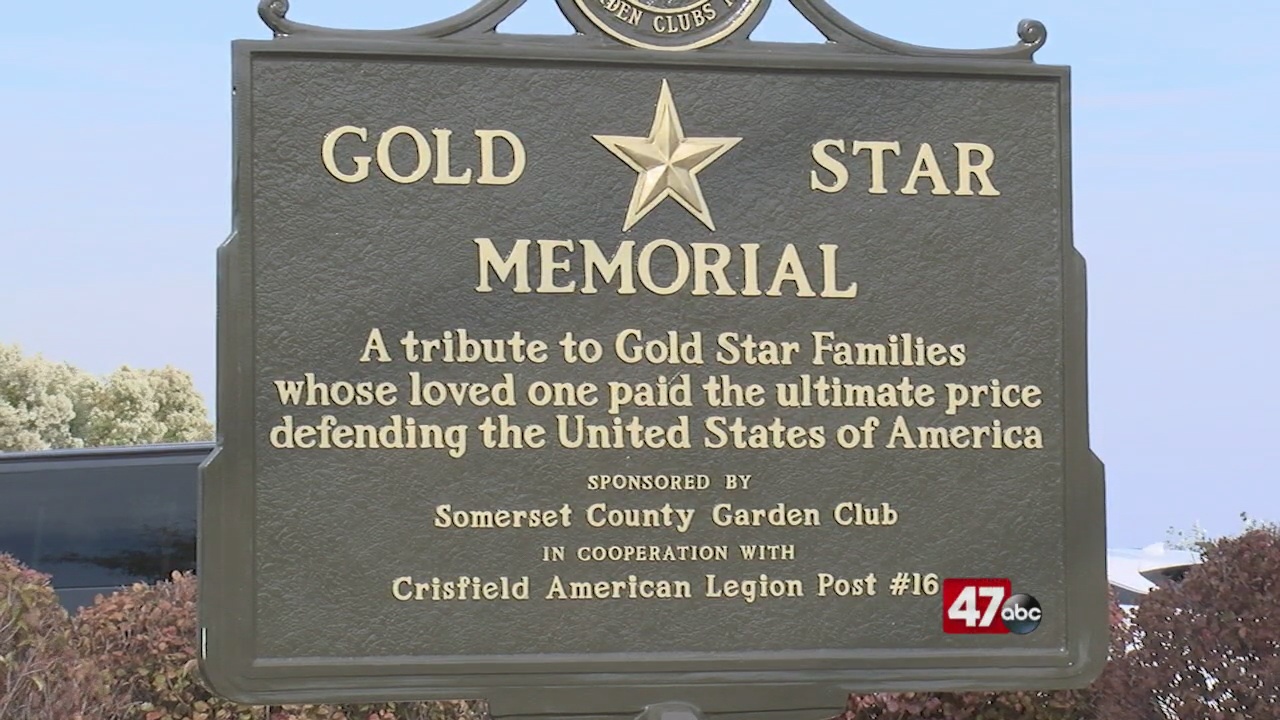 Crisfield holds gold star dedication in honor of Veteran's Day - 47abc