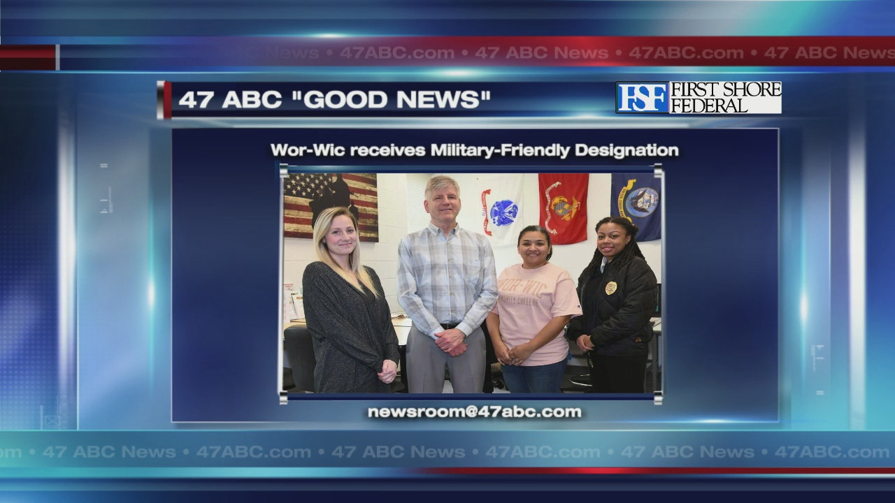 Wor-Wic named gold-level Military Friendly School - 47abc