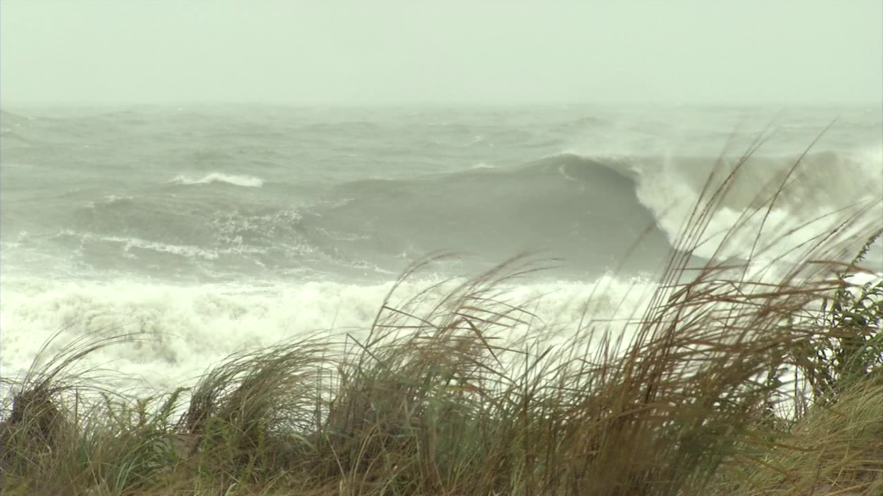 Sand dunes holding up in Rehoboth Beach, visitors checking out the view ...