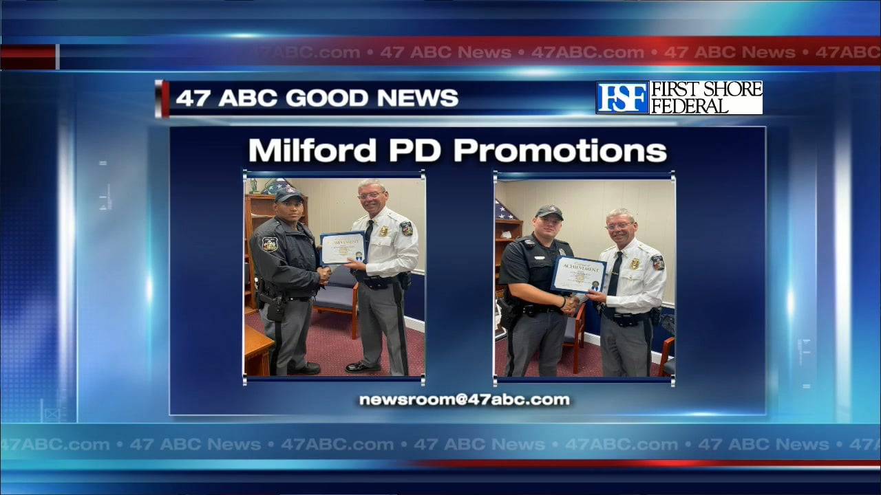 Milton PD announces promotions - 47abc