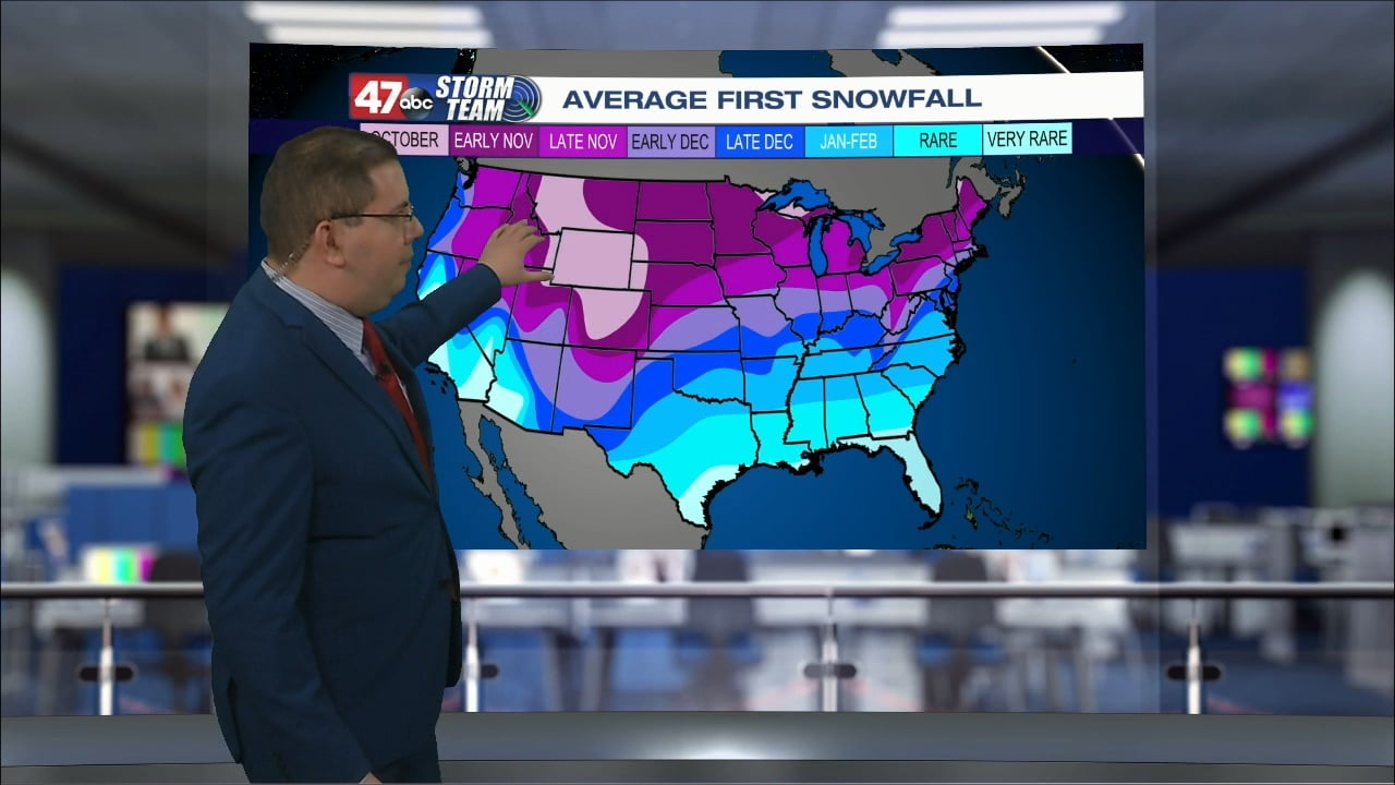 Weather Tidbits: Average First Snowfall - 47abc