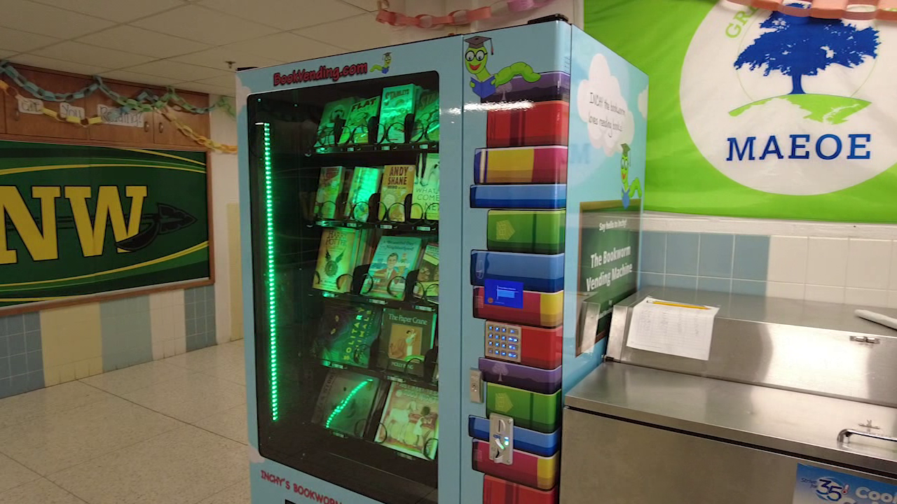 New book vending machine helps foster love for reading at Northwestern ...