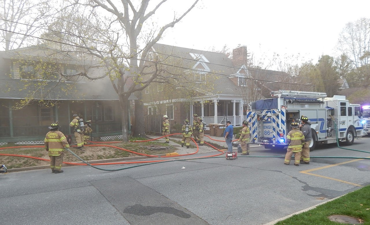 Crews battle house fire in downtown Rehoboth Beach - 47abc
