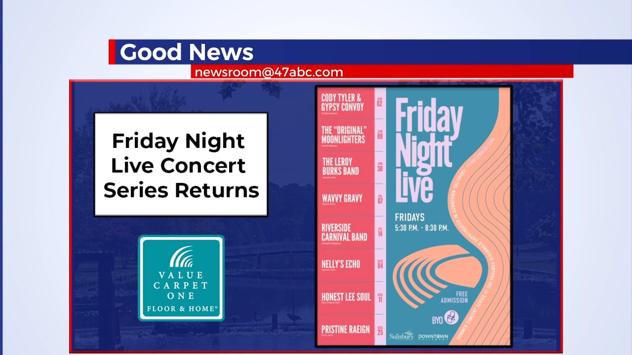 Friday Night Live concert series returns to Downtown Salisbury - 47abc