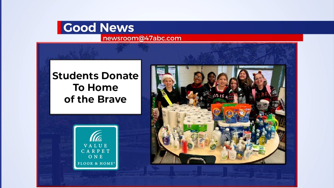 Local students donate to Home of the Brave - 47abc