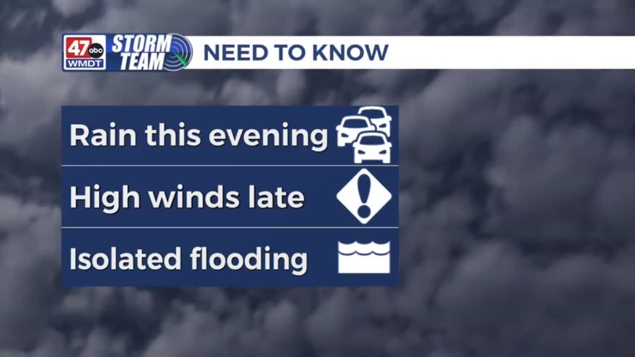 High winds and possible flooding return - 47abc