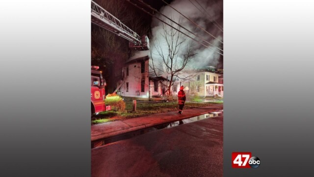Vacant Delmar home destroyed in early morning fire - 47abc