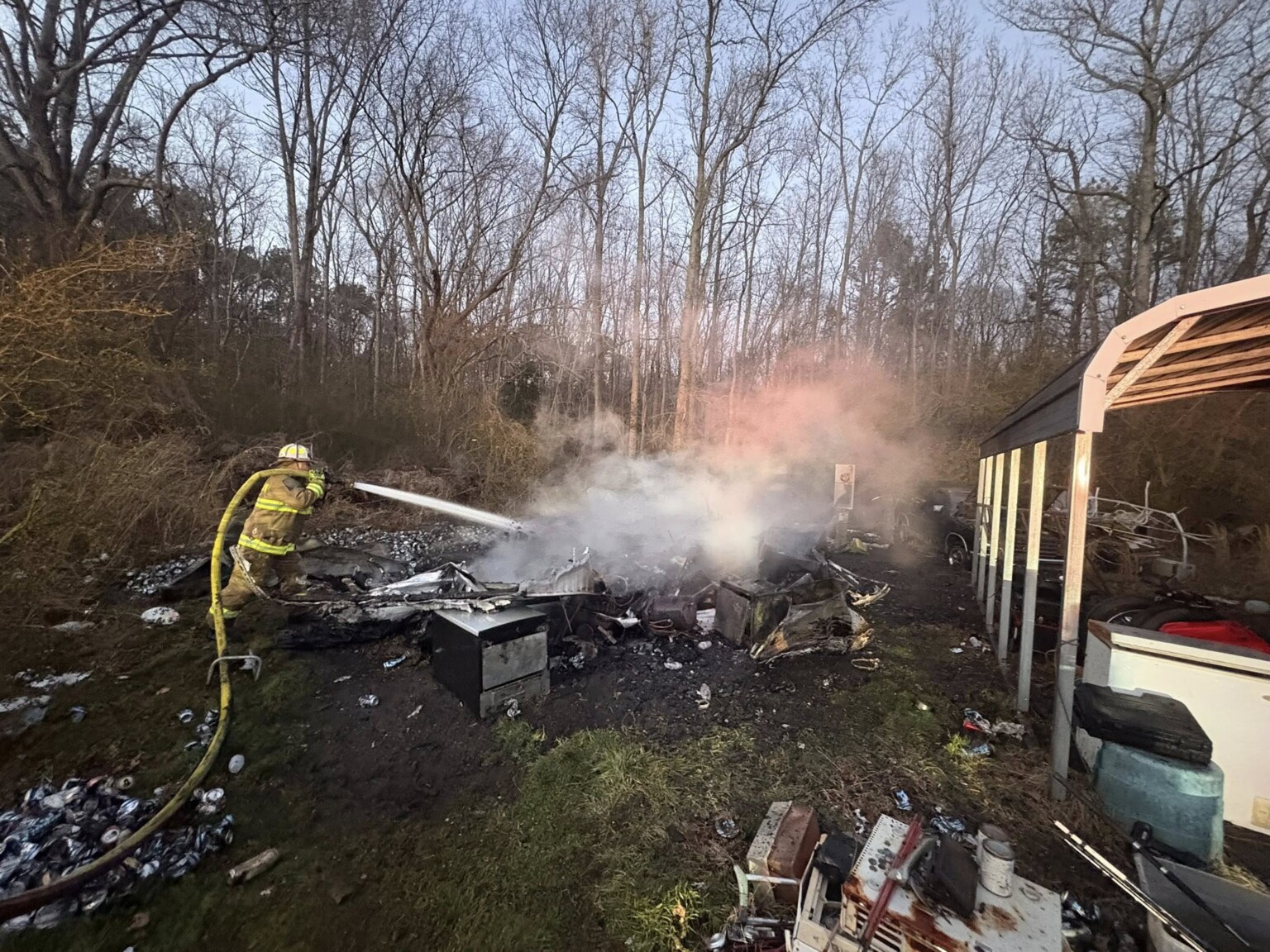 Fire crews respond to camper fire in Georgetown - 47abc