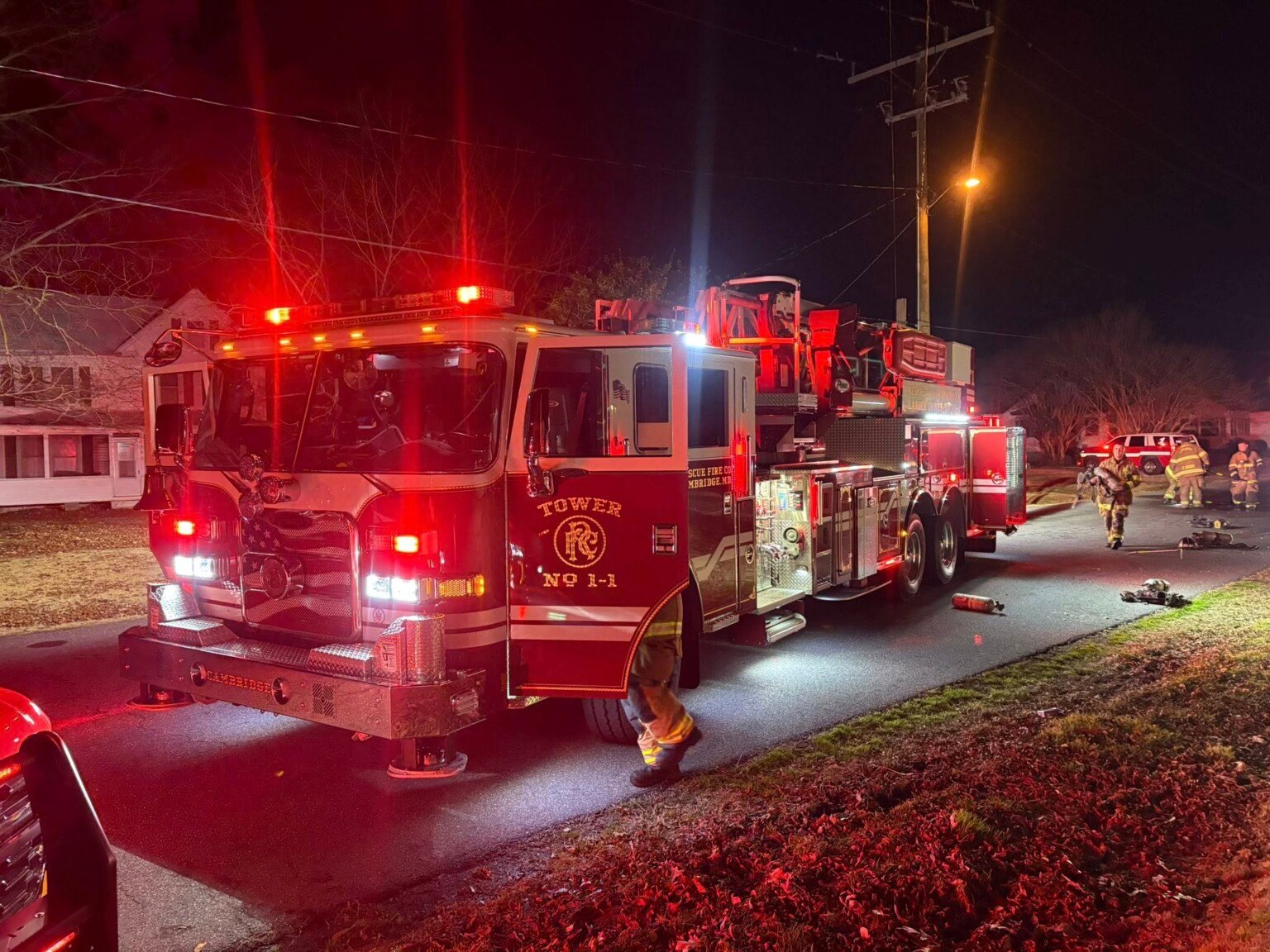 Woman Escapes through Window in Cambridge House Fire - 47abc